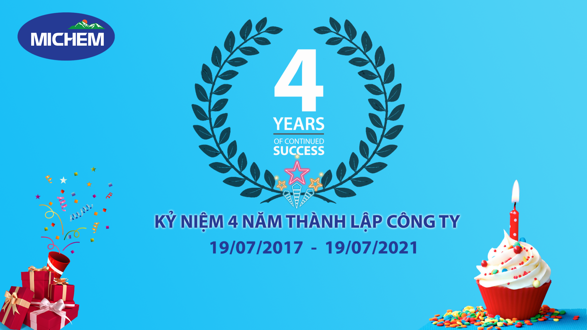 Happy 4 years anniversary! - Michem Vietnam