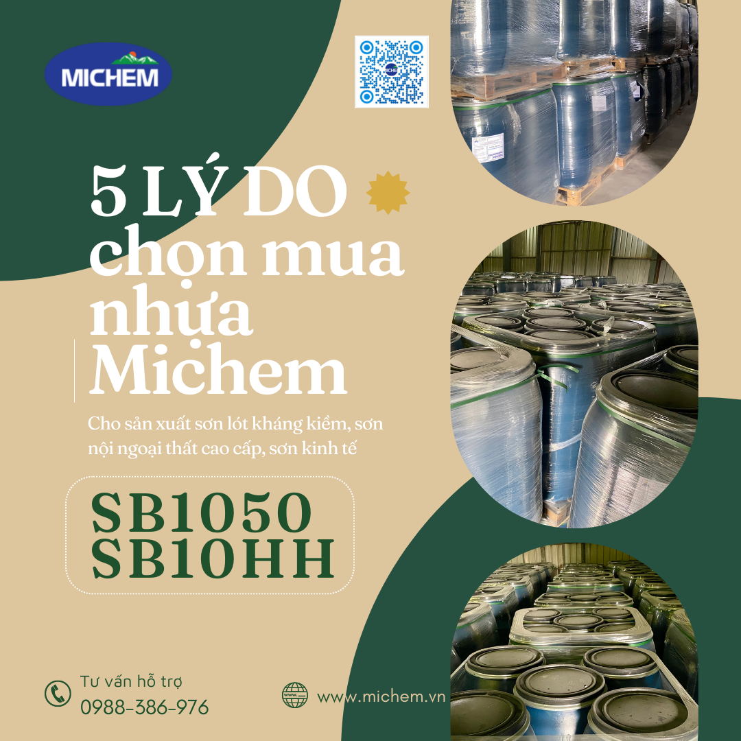 5 Lý do chọn mua nhựa Michem cho sản xuất sơn - Michem Việt Nam